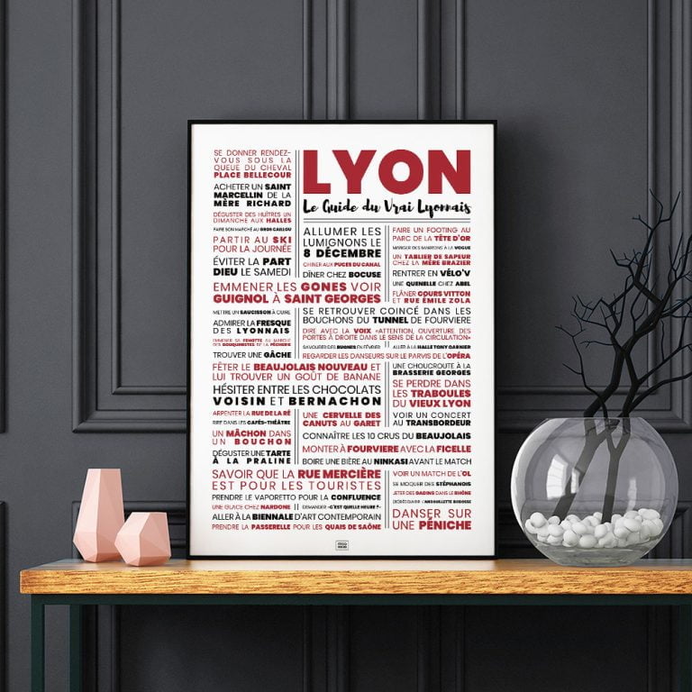 Affiche Lyon - Le guide du Vrai Lyonnais